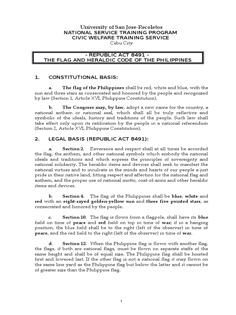 Cwts 11 Flag and Heraldic Code | PDF | Flag | Symbols