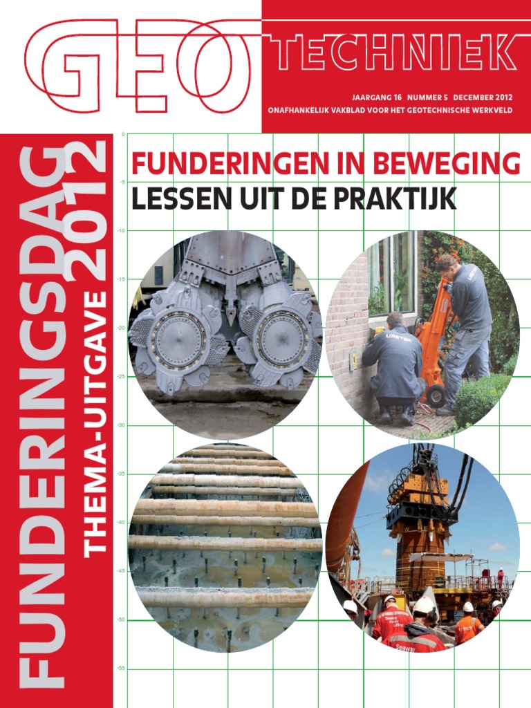 Geotechniek - 2012-12 FunderingsSpecial PDF | PDF