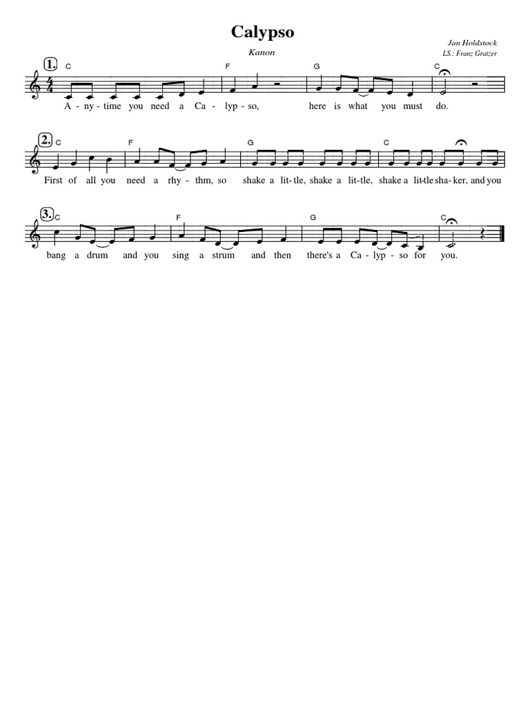 Calypso PDF | PDF