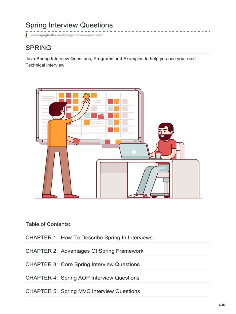 Spring Interview Questions | PDF | Representational State Transfer ...