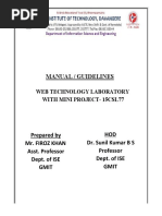 Web Technology Lab Manual | PDF | Dynamic Web Page | World Wide Web