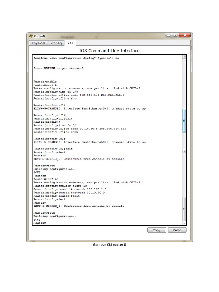 Gambar CLI Router | PDF