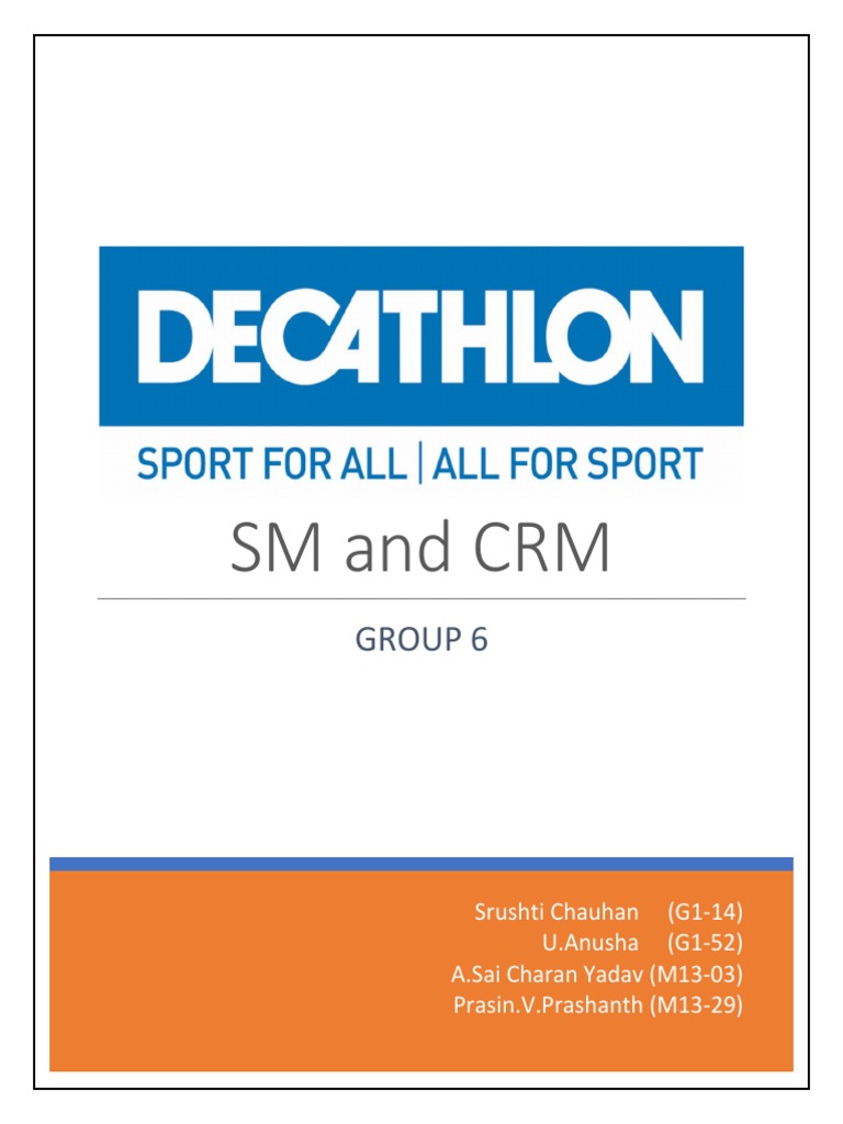 Decathlon Report | PDF | Retail | Sales