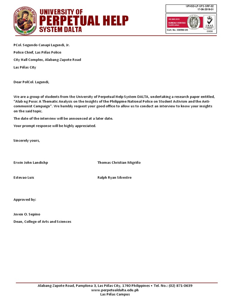 Perpetual Help: University of System Dalta | PDF