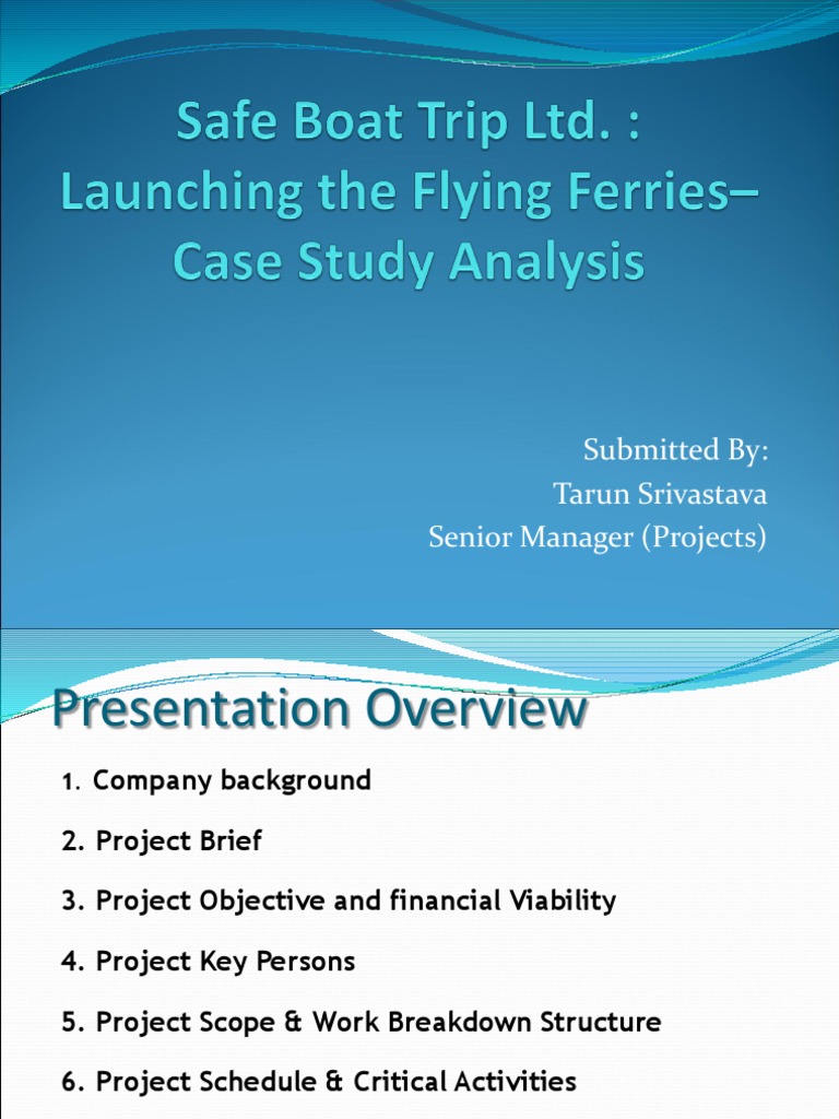 Hydrofoil Ferry Project Overview | PDF | Transport | Business