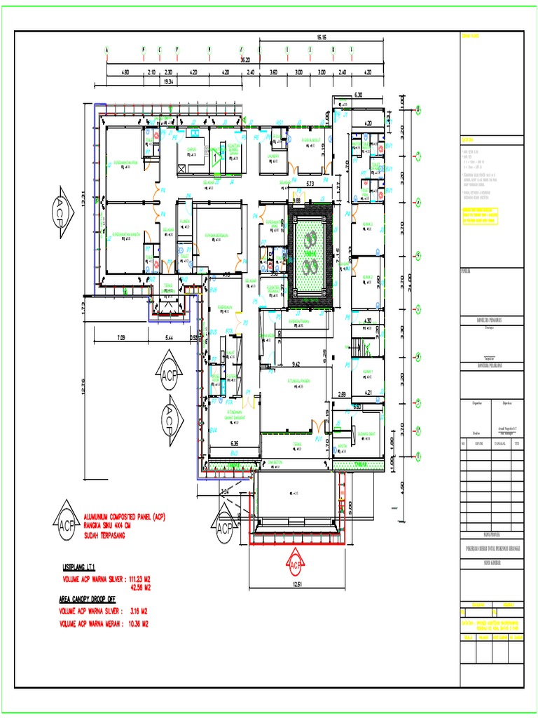 Maping Denah Acp Yg Sudah Terpasang-Model | PDF