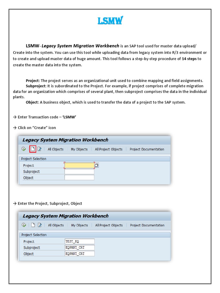 LSMW Document Guide | PDF | Information Technology Management | Software Engineering