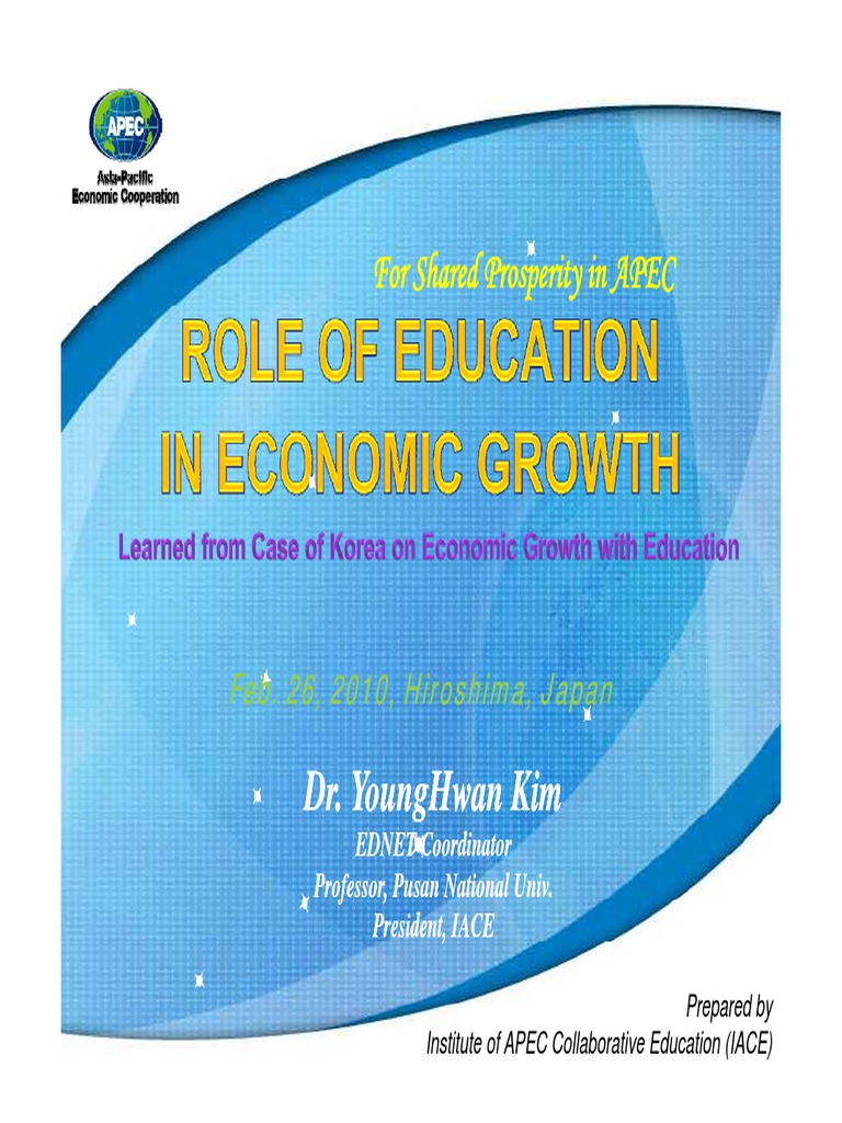 Role of Education in Economic Growth (EDNET Coordinator) - Final | PDF ...