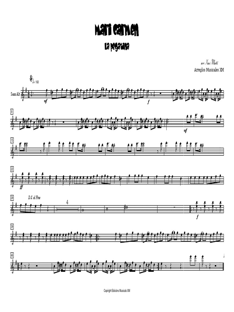 Partituras pour saxophone alto | PDF