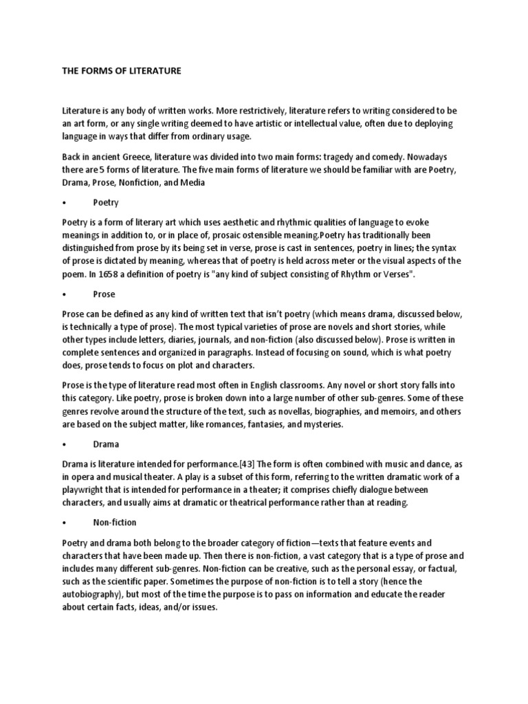 Understanding Prose in Literature | PDF | Prose | Poetry