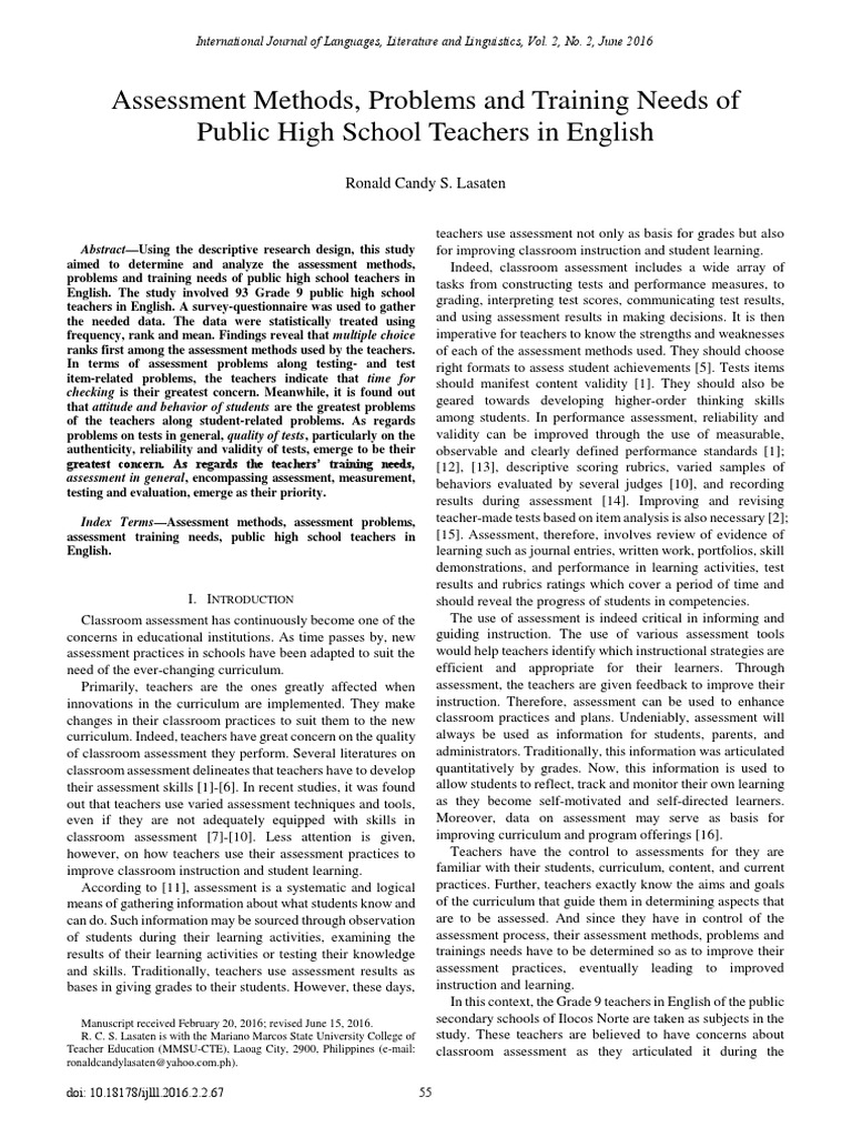 Thesis PDF | PDF | Educational Assessment | Test (Assessment)