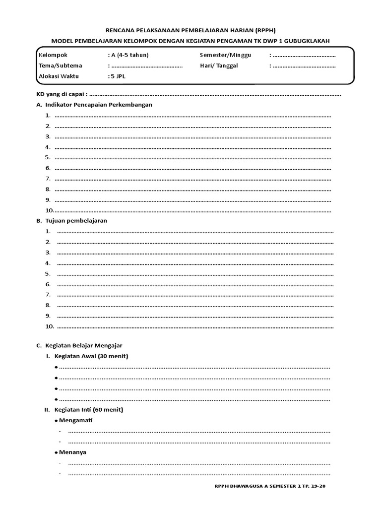 Form RPPH TK | PDF