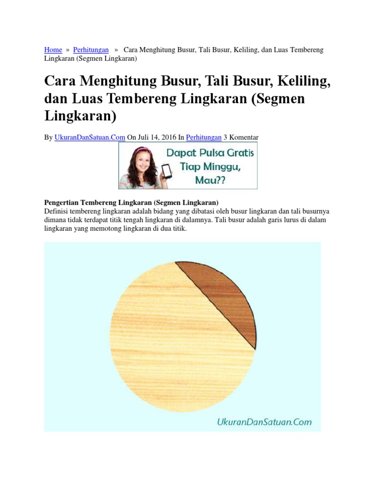 Rumus Juring Dan Tembereng | PDF