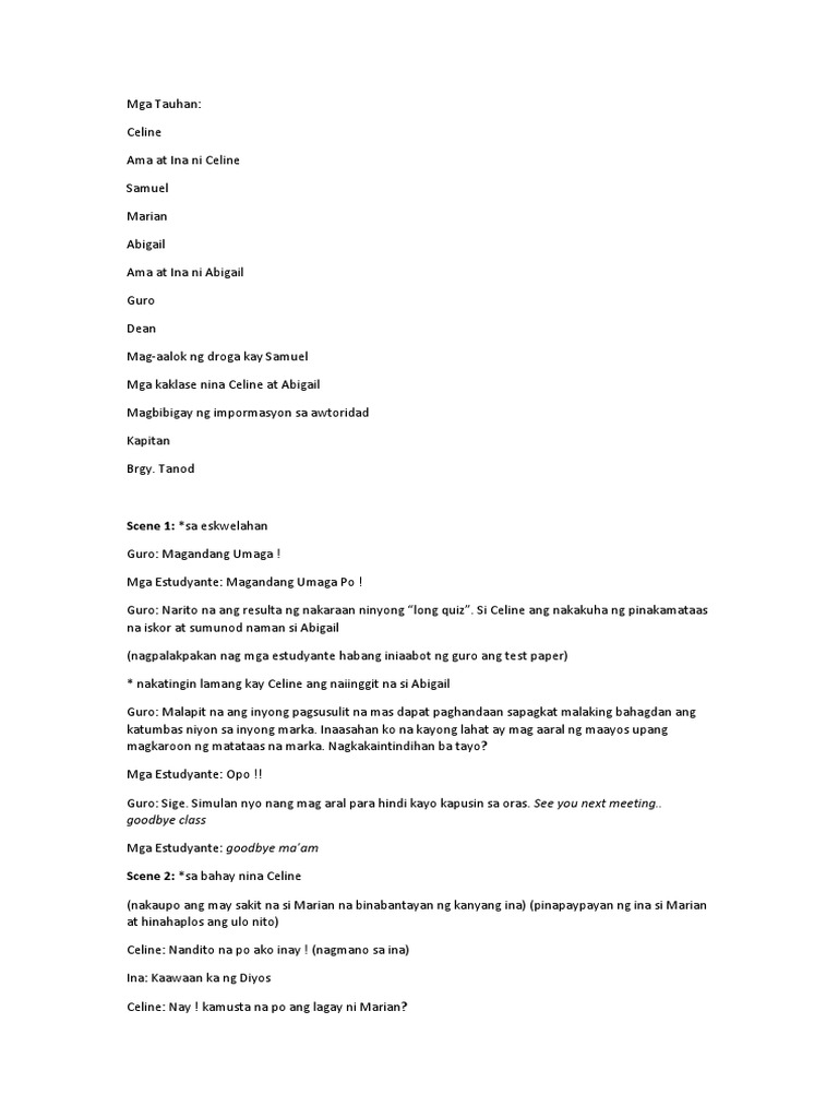 Role Play (Script) | PDF