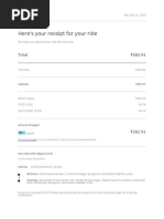 Uber Rideshare Receipt Generator 2 | PDF
