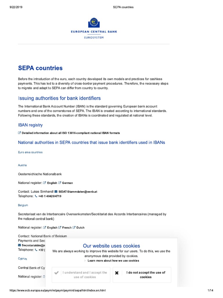 SEPA Countries | PDF
