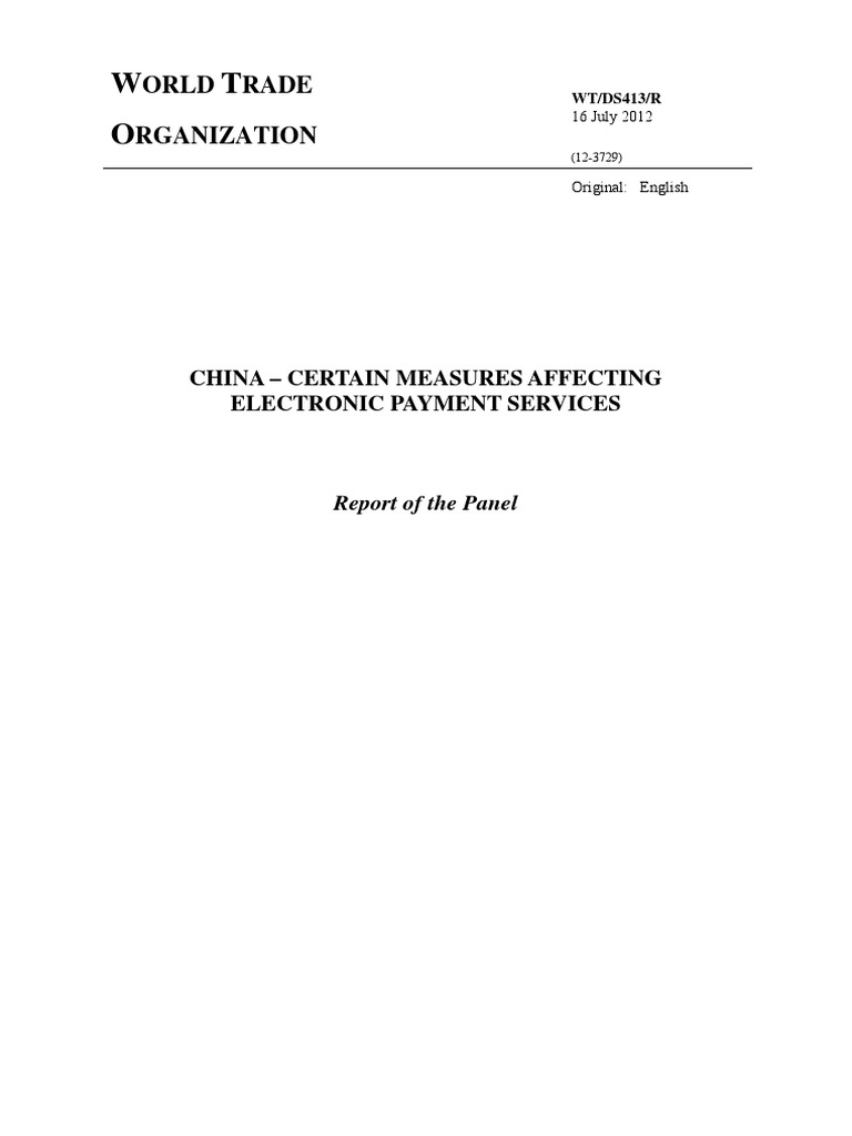 Lkjhgfds | PDF | World Trade Organization | Visa Inc.