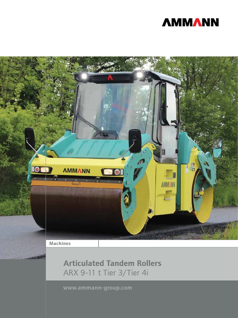 Articulated Tandem Rollers ARX 9-11 T Tier 3/tier 4i: Machines | PDF ...