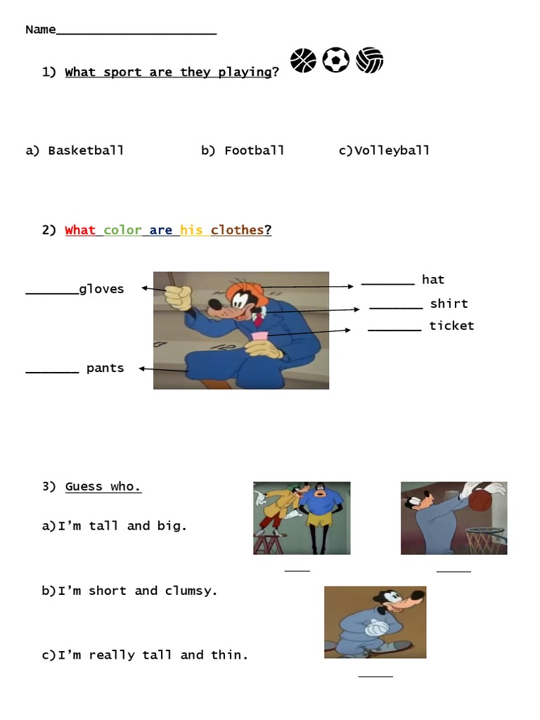 Goofy Basketball | PDF