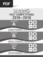 SAMPLE Seamo A Past Paper | PDF | Science | Mathematics