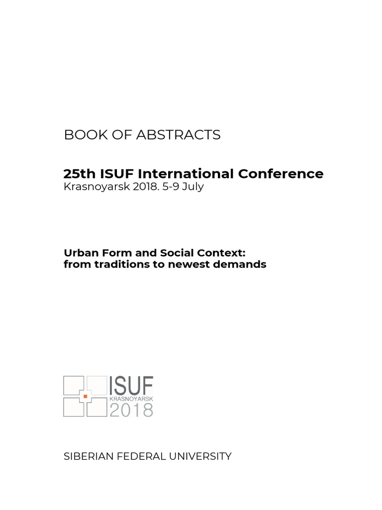 Book of Abstracts | PDF | Building | Urban Planning