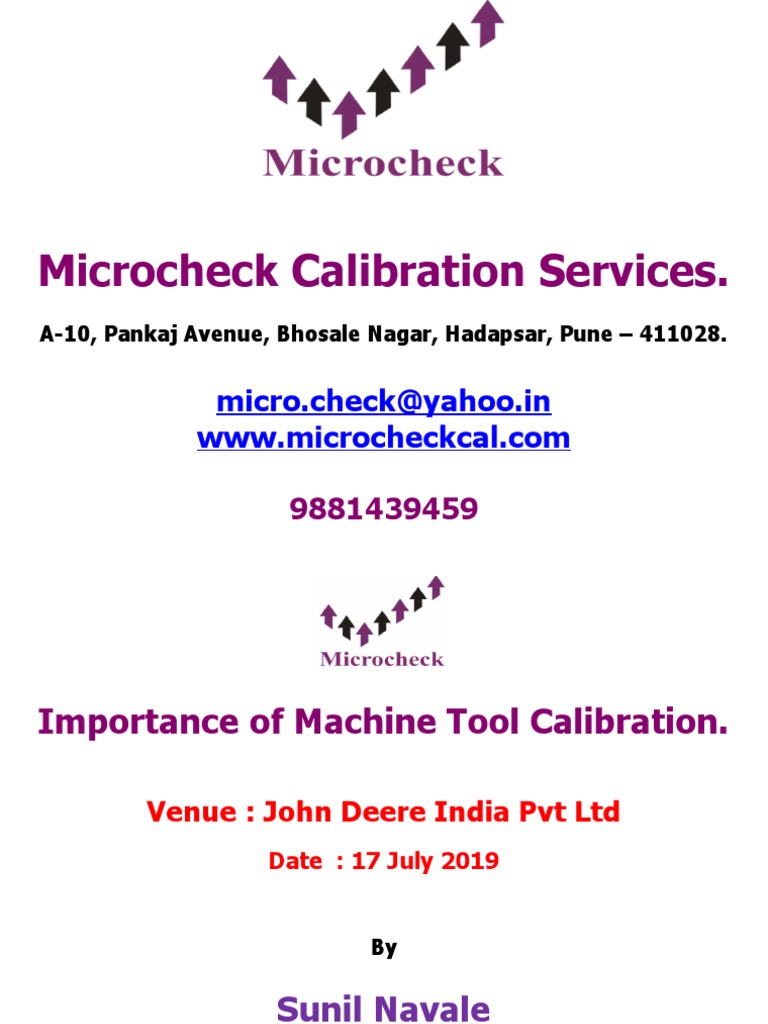 Why To Calibrate CNC Machine | PDF | Calibration | Numerical Control