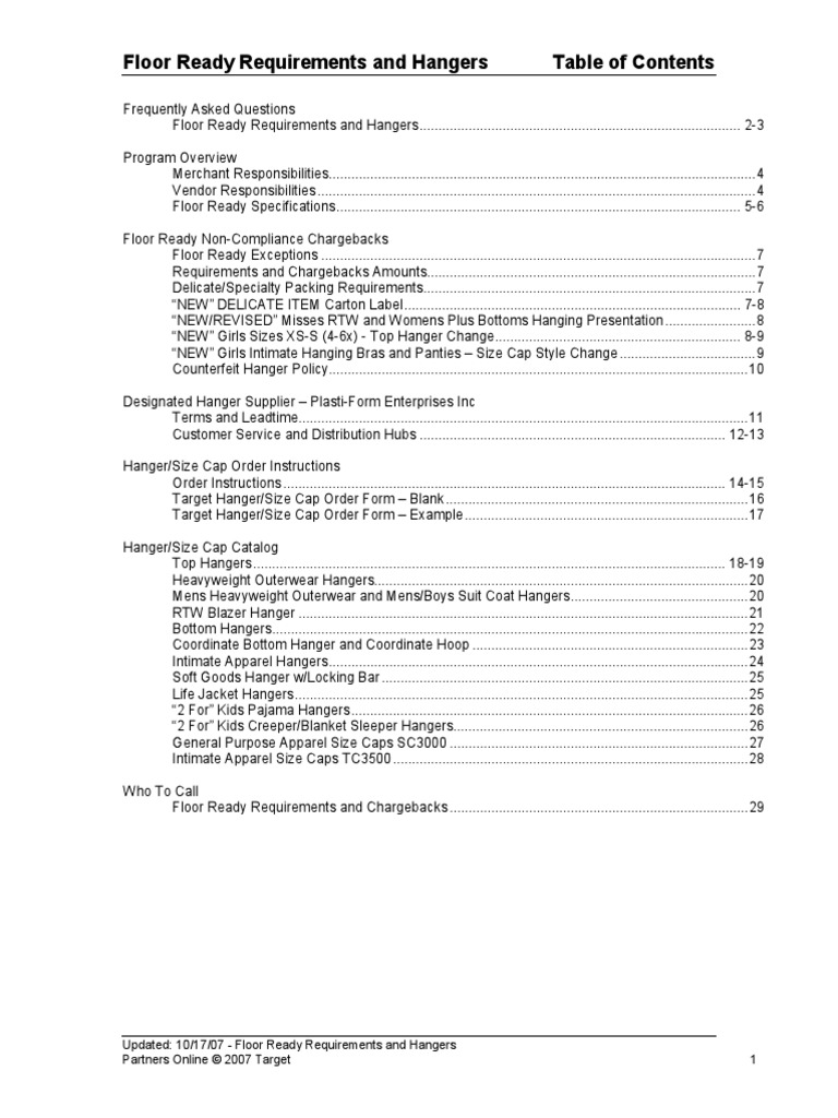 Target POL Guide.pdf | Invoice | Clothing