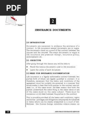 Life Insurance Policy Document