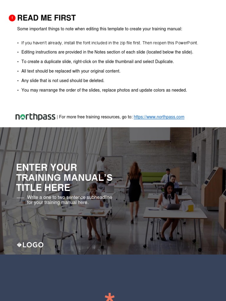 Training Manual PowerPoint Template | PDF | Software | Computing