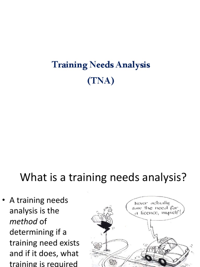 Training Needs Analysis (TNA) | PDF | Competence (Human Resources ...