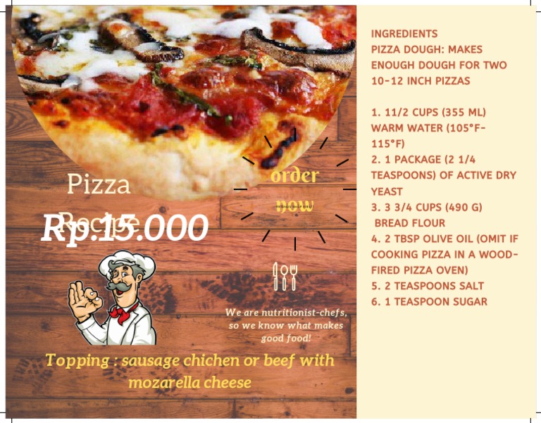 Pizza Recipe: Order Now | PDF