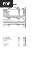 CDO Products Price List 2025 | PDF | Pork | Southeast Asian Cuisine