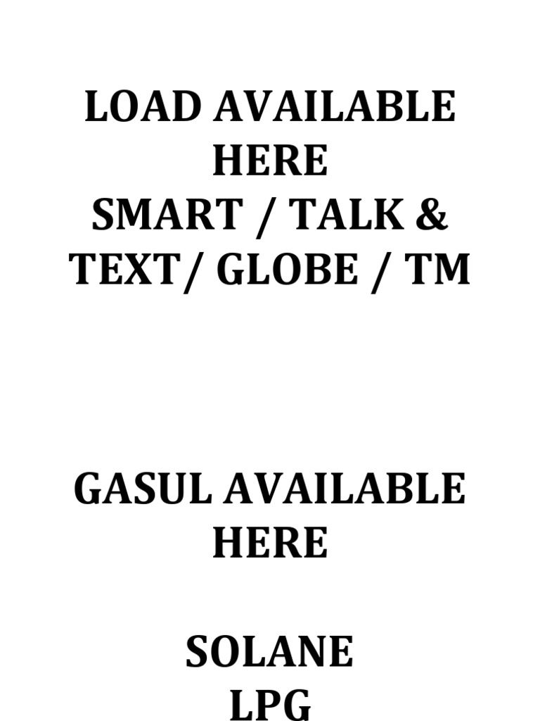 Load Available Here | PDF