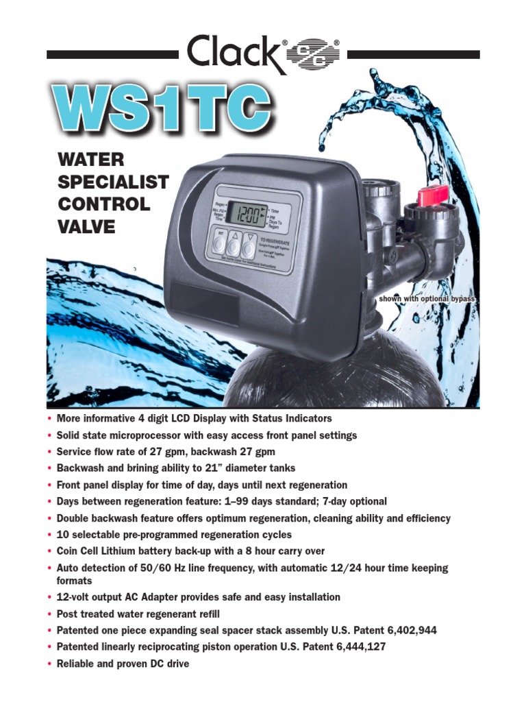 Ws1Tc: Water Specialist Control Valve | PDF | Alternating Current ...