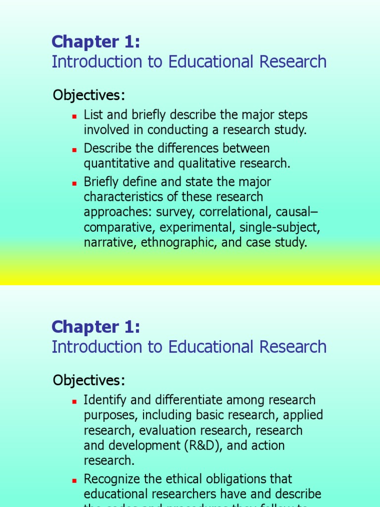Lesson 1 Introduction To Educational Research | PDF | Data Analysis ...