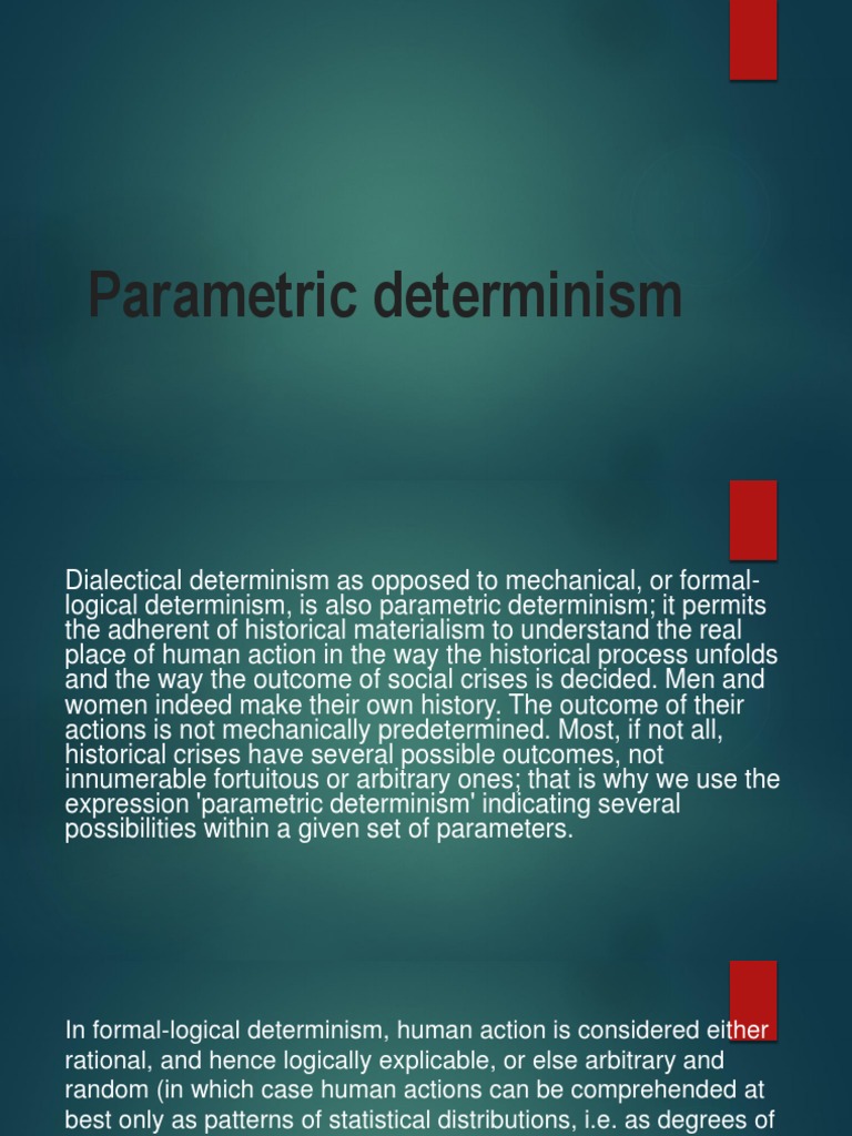 Parametric Determinism | PDF | Scientific Theories | Metaphysics