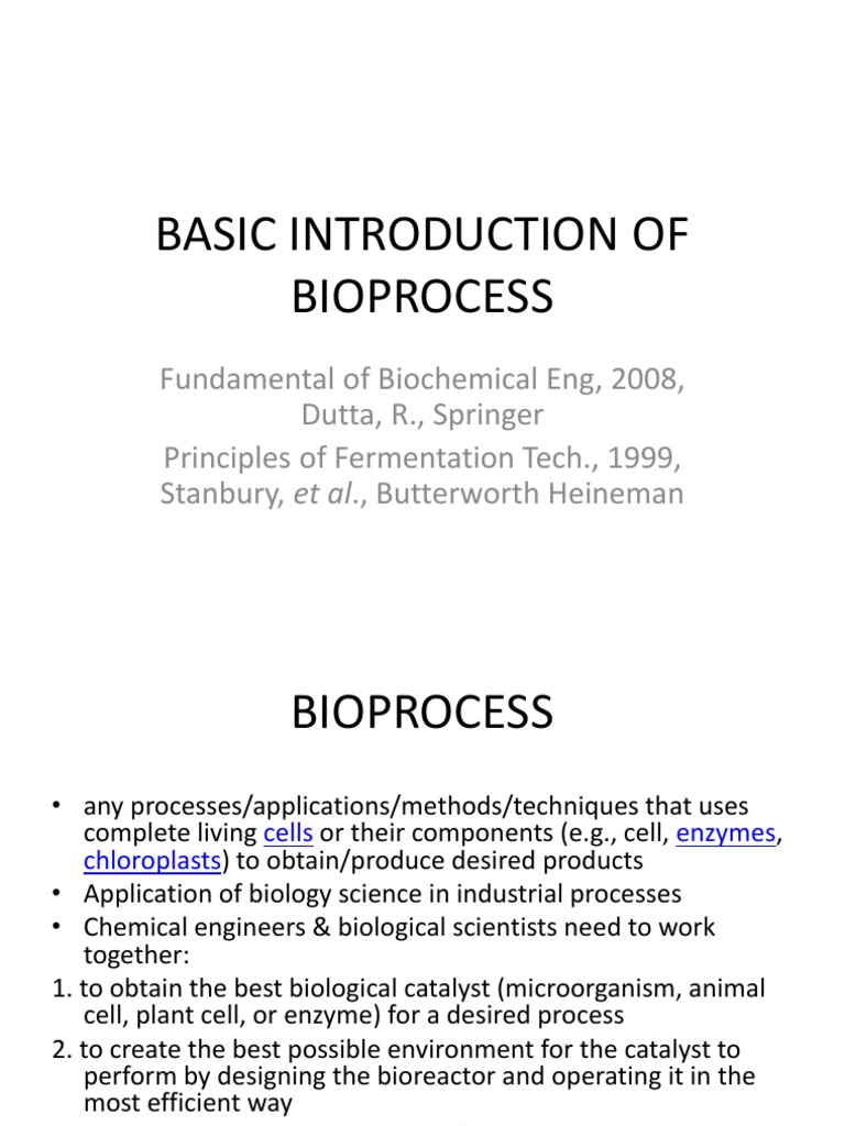 Introduction to Bioprocess Technology | PDF | Enzyme | Chemical Reactions