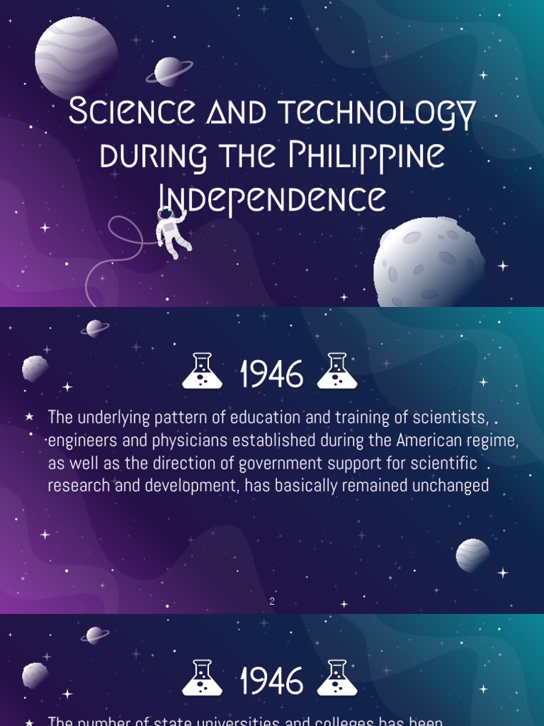 Science and Technology During The Philippine Independence | PDF ...