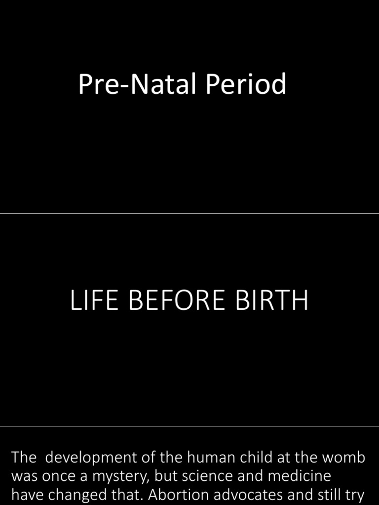 UNIT 1 Module 11: Pre-Natal Period | PDF | Developmental Biology ...