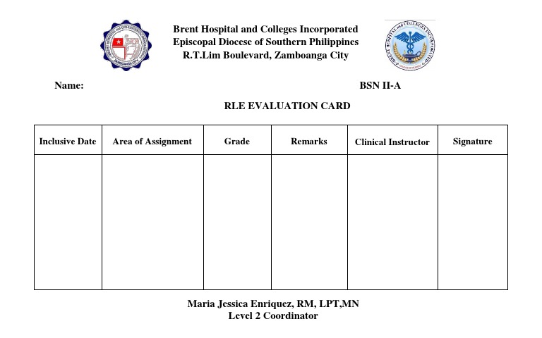 Evaluation Card | PDF