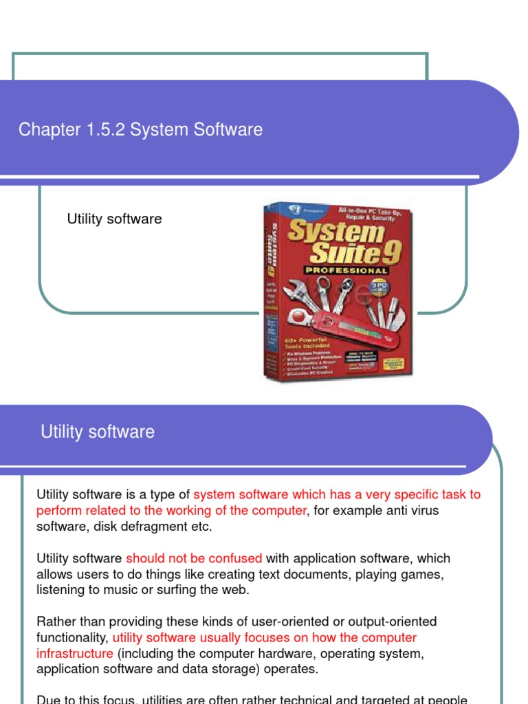 Chapter 1.5.2 System Software | PDF | Hard Disk Drive | Computer File