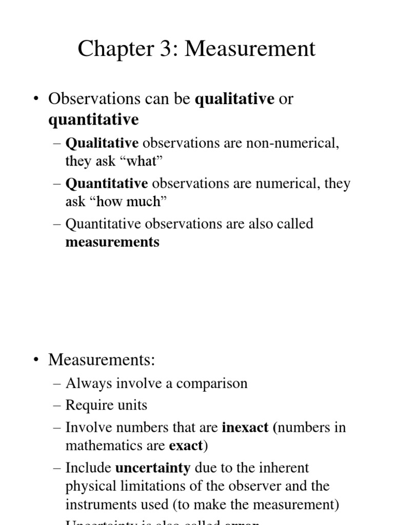 Measurement Fundamentals: Understanding the Concepts of Units, Accuracy ...