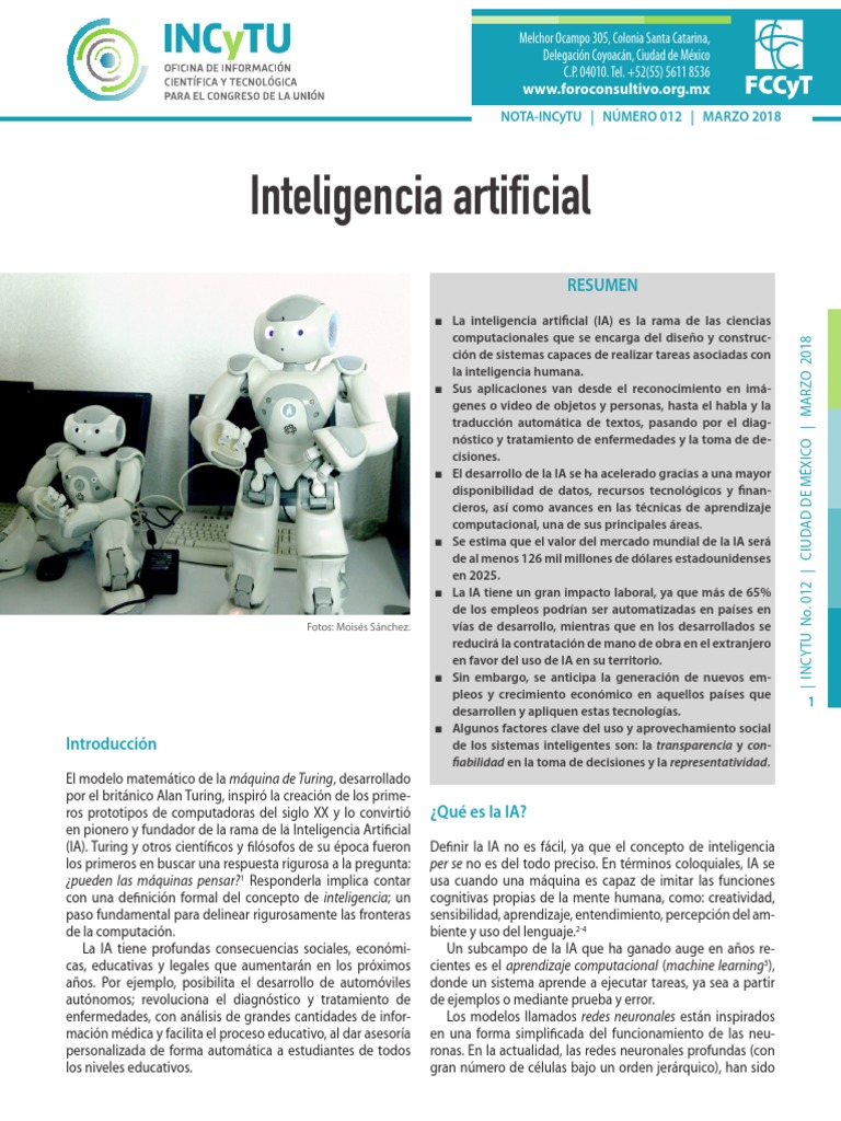 Inteligencia Artificial PDF | PDF | Inteligencia artificial | Inteligencia (IA) y semántica