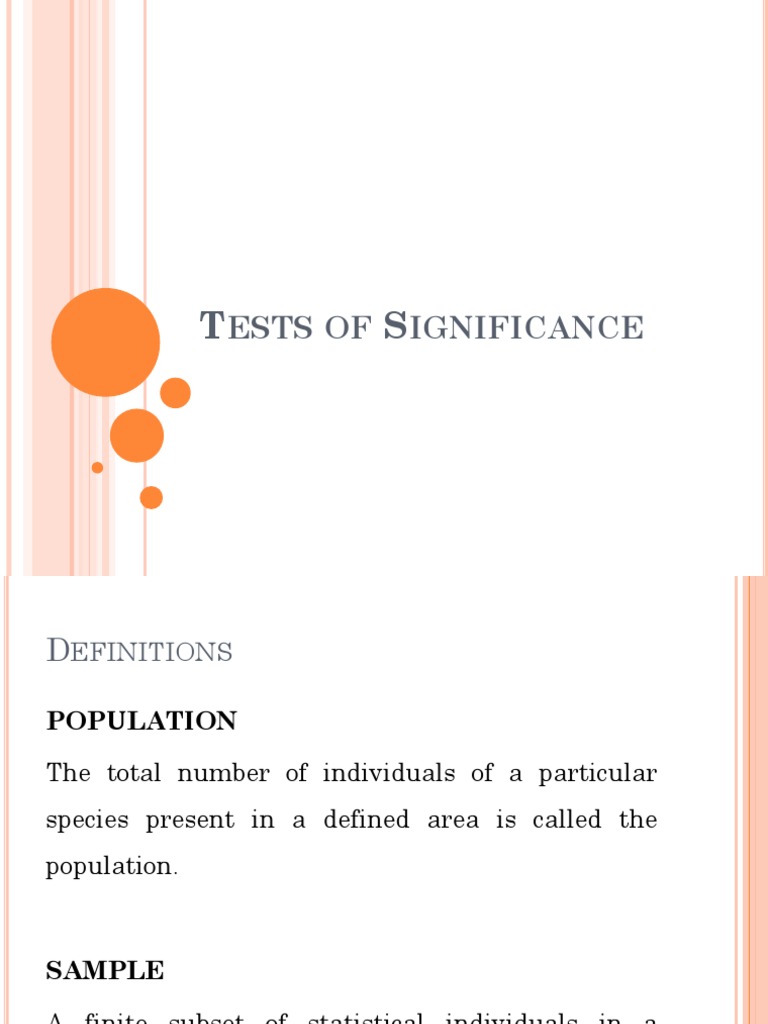 Understanding Tests of Significance | PDF | Standard Deviation ...
