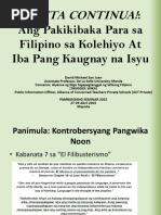 Petisyon Sa Korte Suprema NG Tanggol Wika | PDF