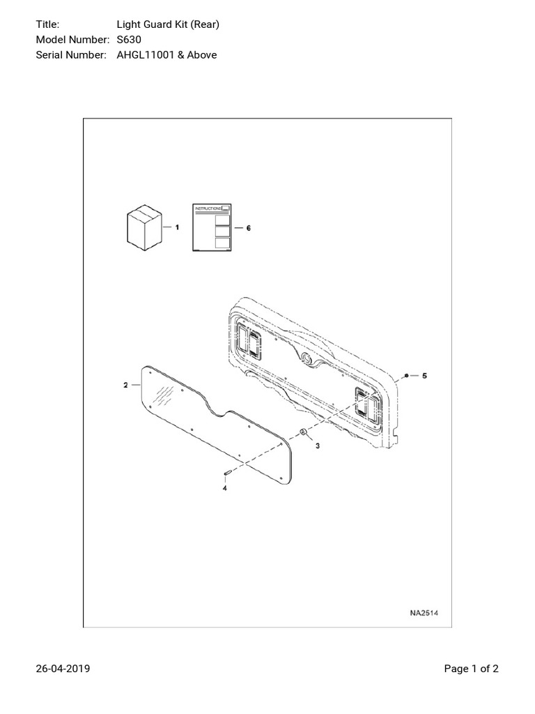 Light Guard Kit (Rear) - S630 | PDF