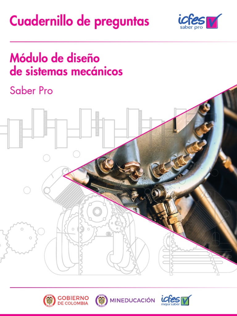 Cuadernillo de Preguntas Diseno de Sistemas Mecanicos - Saber Pro 2018 PDF | PDF | Engranaje ...