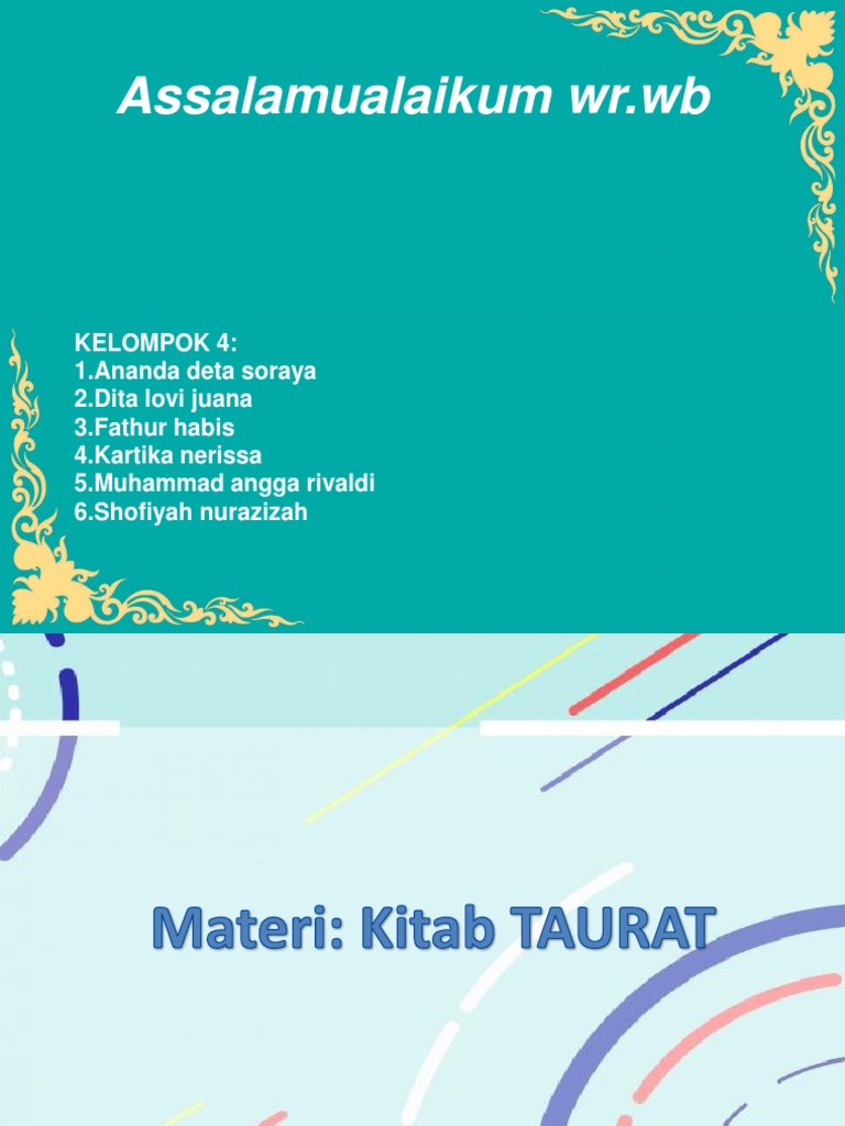 Agama Kitab Taurat | PDF | Sejarah