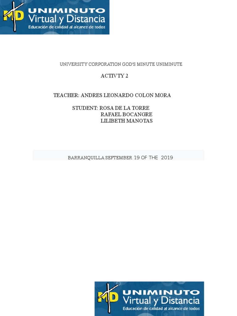 Activty 2: University Corporation God'S Minute Uniminute | PDF | Games & Activities | Mystery ...