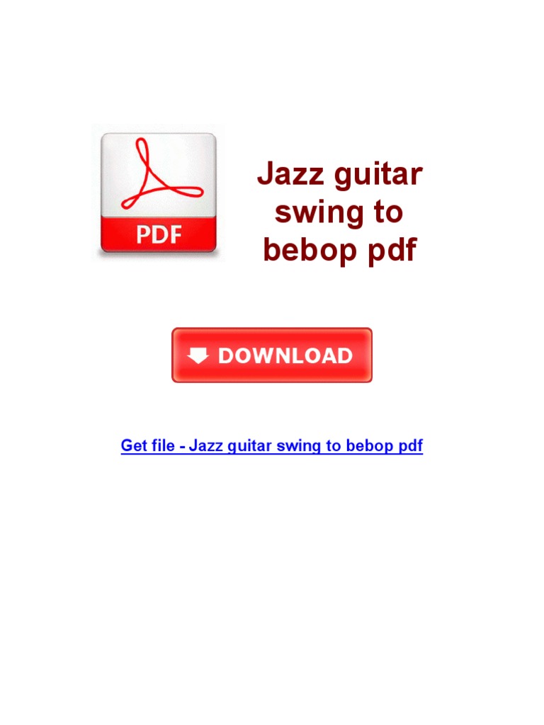 Jazz Guitar Swing To Bebop PDF | PDF | Software | Computing